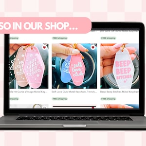 Hot Girls Hit Curbs Motel Keychain, Trendy Keychain, Hotel Key Chain ...