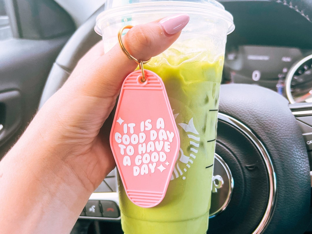 Retro Motel Keychain, Positive Saying Hotel Keychain, Car Accessories ...