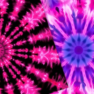 Neon Tie Dye Digital Papers, Tiedye Pattern, Tie and Dye Background ...