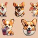 Corgi PNG, Kawaii Corgis Clipart, Dog Clip Art, Cute Animal PNG, Bundle ...