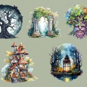 Enchanted Forest Clipart, Fairy Forest PNG, Magical Fantasy Clip Art ...