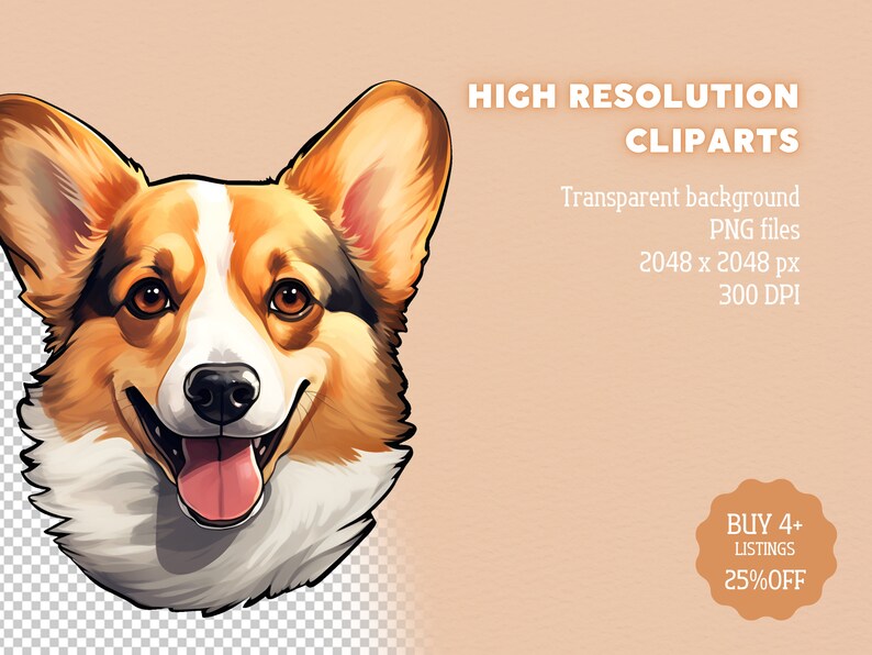 Corgi PNG, Kawaii Corgis Clipart, Dog Clip Art, Cute Animal PNG, Bundle ...
