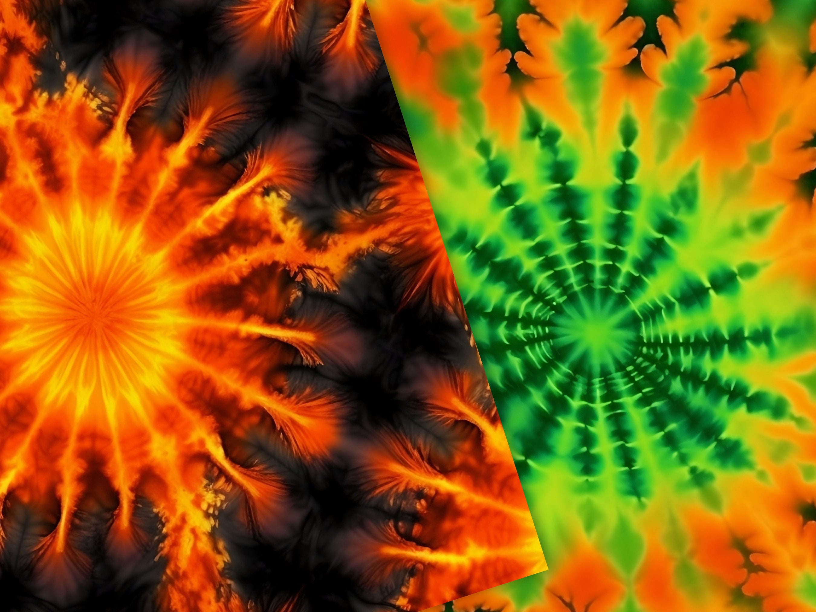 Neon Tie Dye Digital Papers, Tiedye Pattern, Tie and Dye Background ...