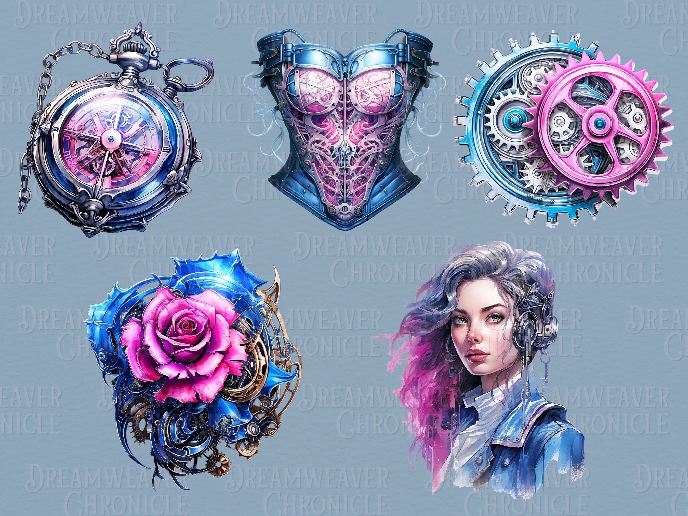 Cyber Steampunk PNG, Cyberpunk Victorian Clipart, Futurist Clip Art ...