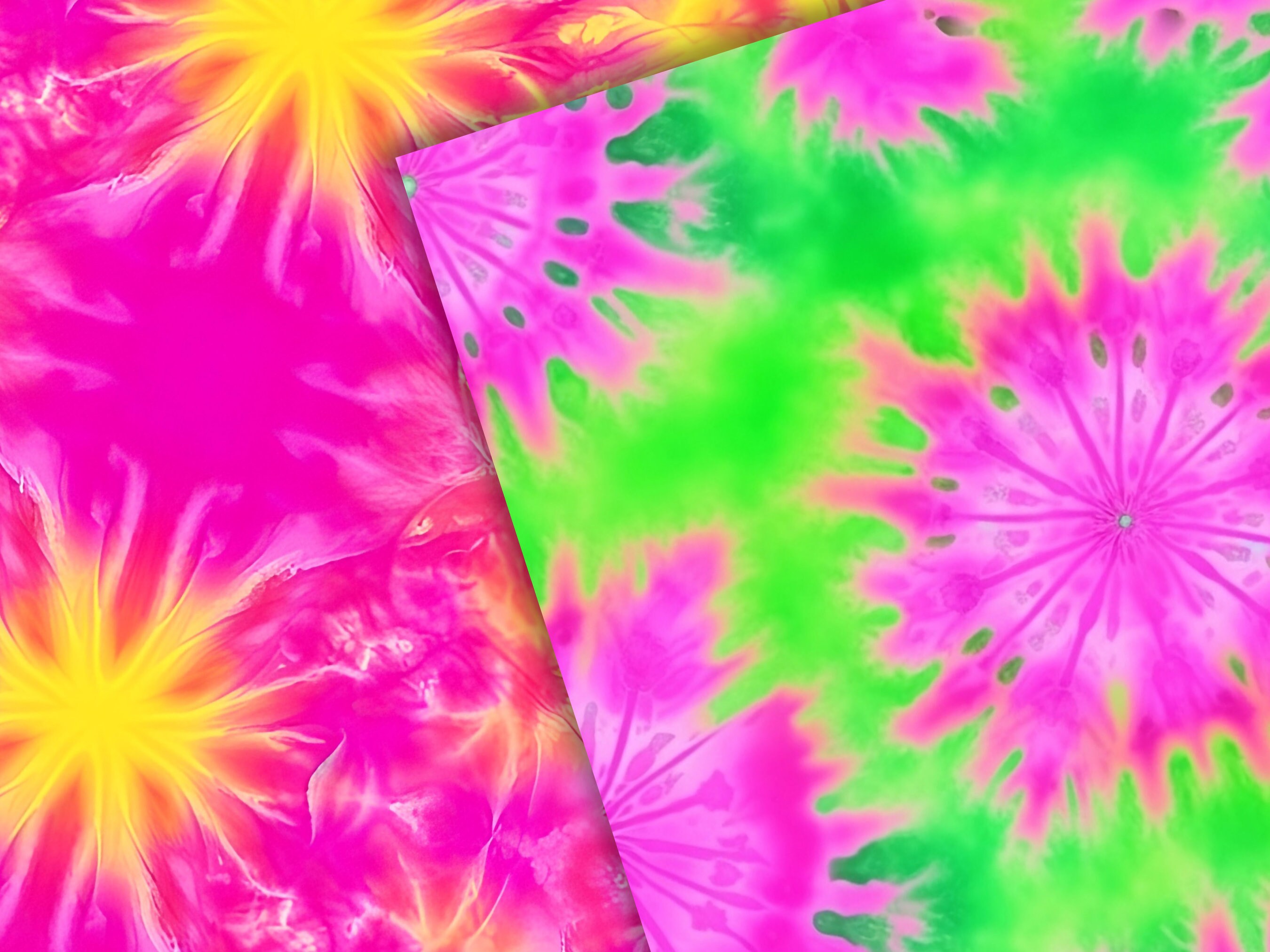 Neon Tie Dye Digital Papers, Tiedye Pattern, Tie and Dye Background ...