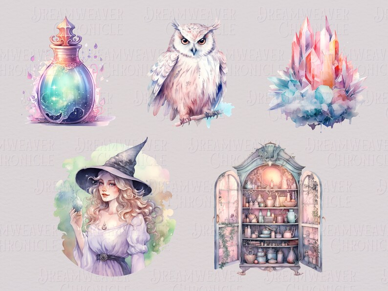 Good Witch PNG White Witch Clipart Halloween Clip Art - Etsy