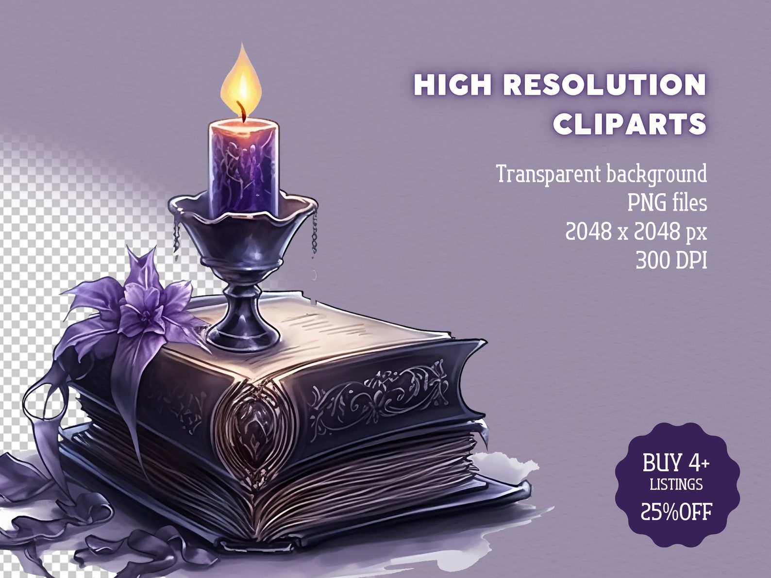 Gothic Books PNG, Bookish Clipart, Books Stacks Clip Art, Digital ...