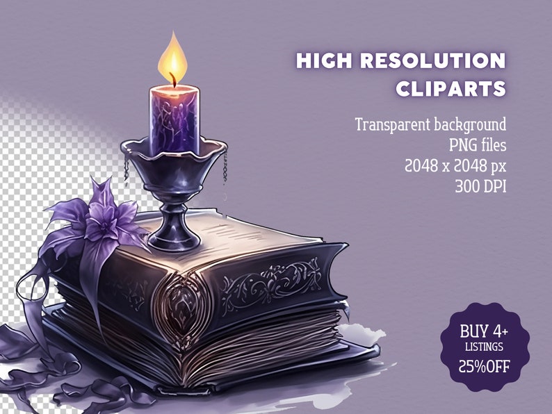 Gothic Books PNG, Bookish Clipart, Books Stacks Clip Art, Digital ...