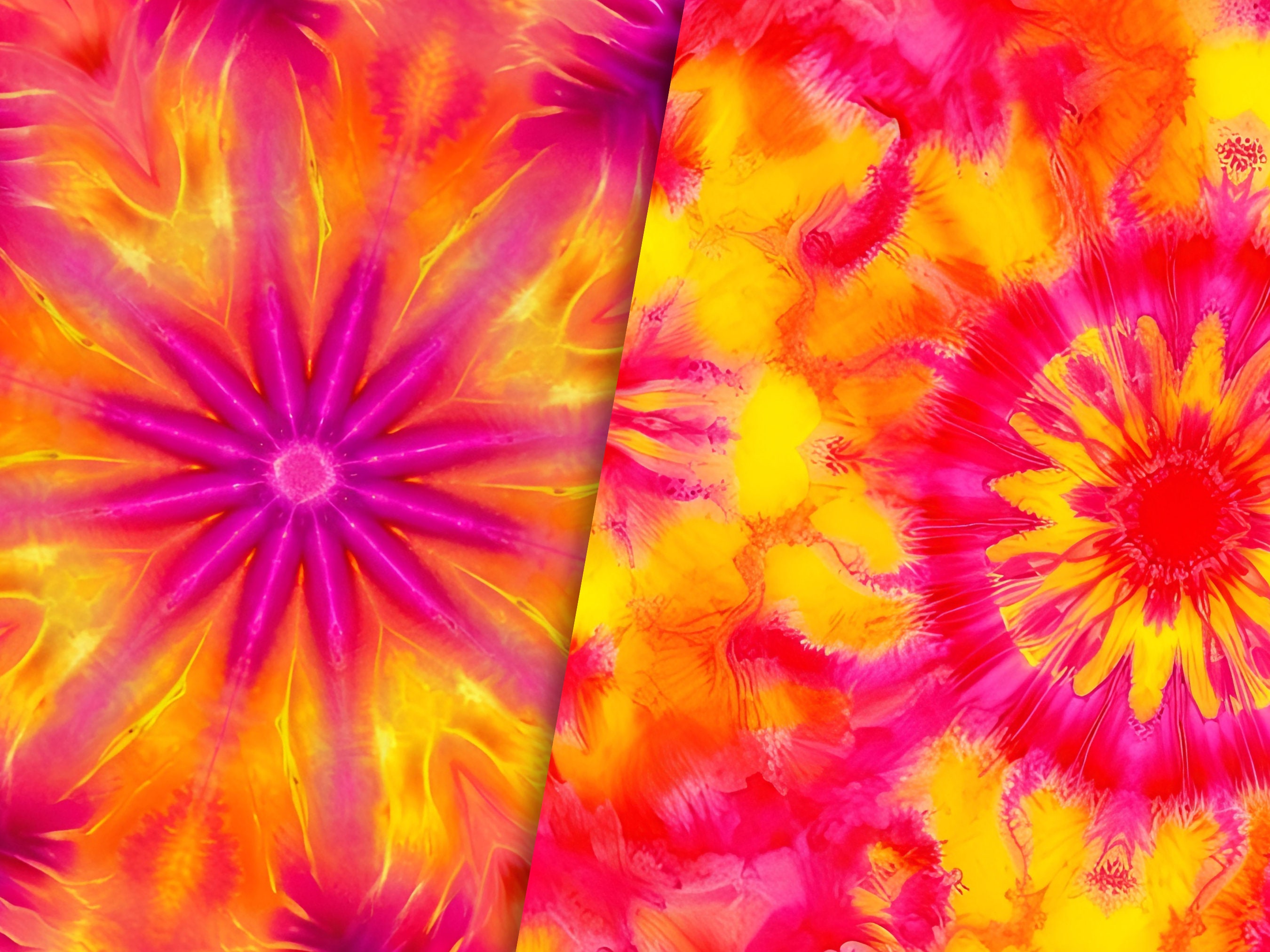 Neon Tie Dye Digital Papers, Tiedye Pattern, Tie and Dye Background ...