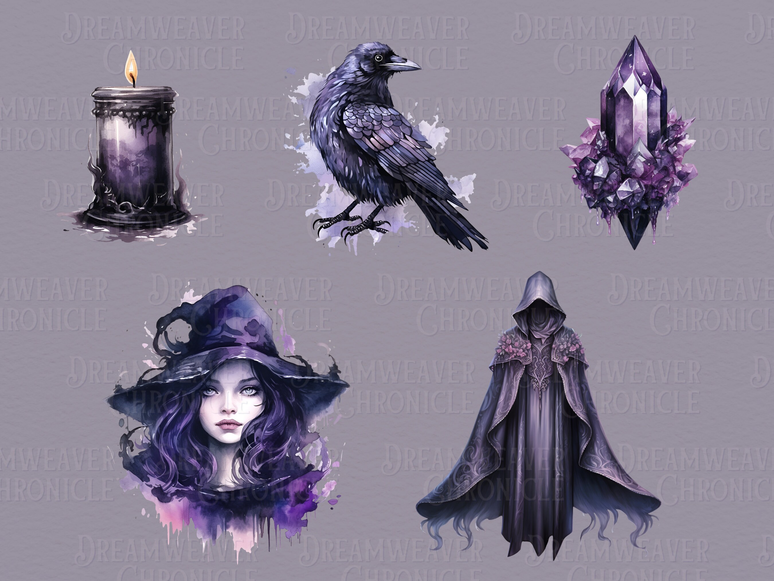 Dark Witch PNG Witch Clipart Halloween Clip Art Mystical - Etsy