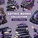 Gothic Books PNG, Bookish Clipart, Books Stacks Clip Art, Digital ...