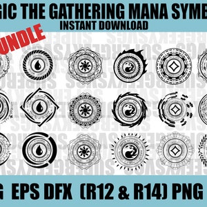 MTG SVG Magic the Gathering Cricut Bundle MTG Mana Magic the Gathering ...