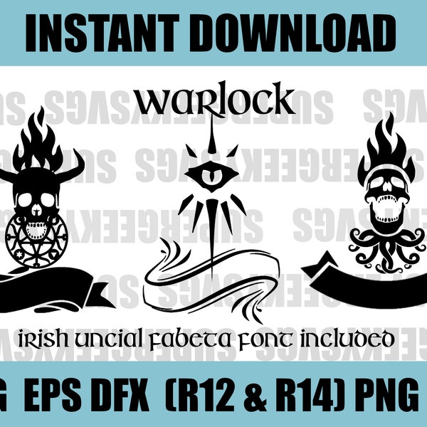 Warlock Dnd Svg - Etsy