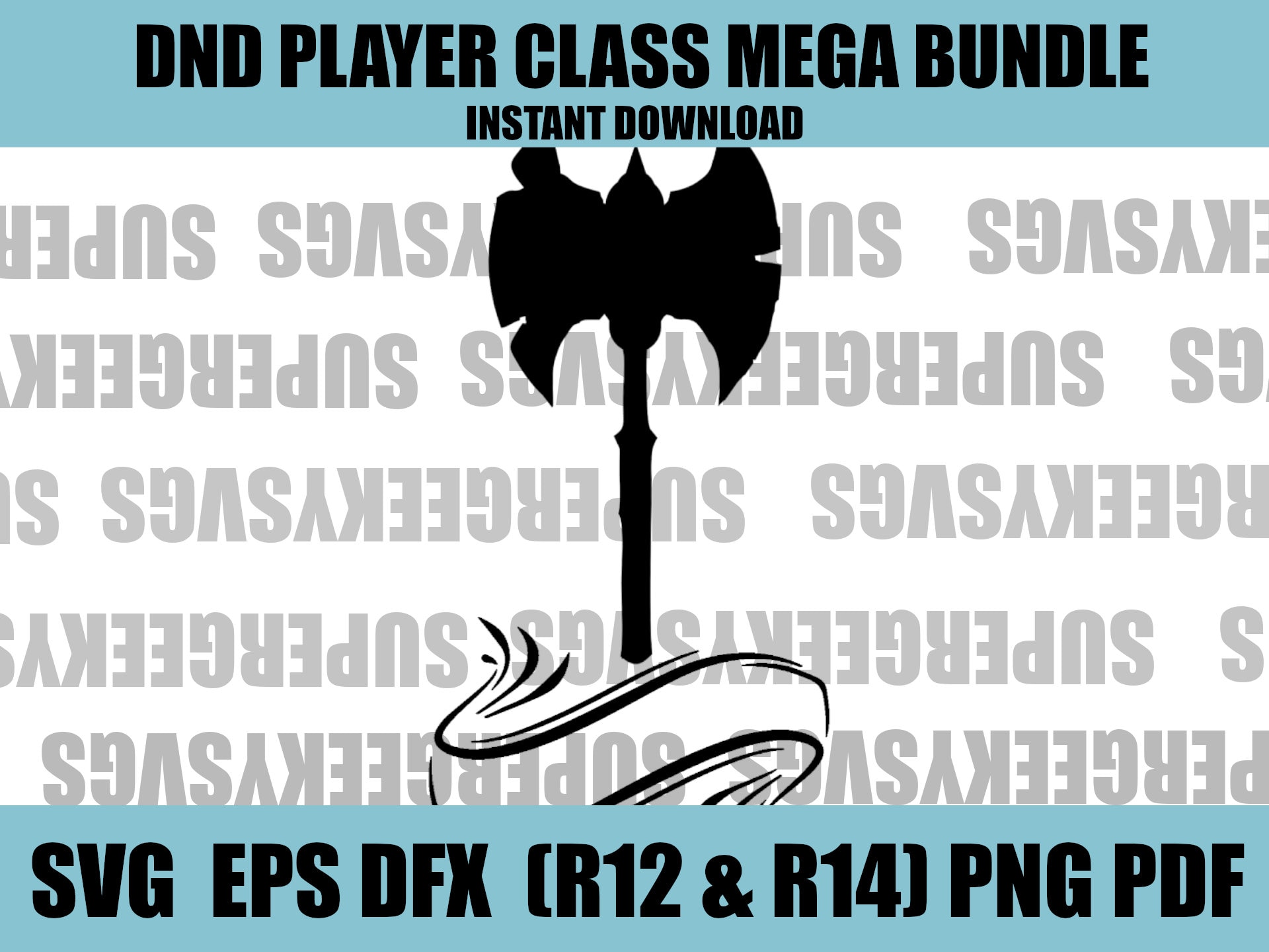 Dungeons and Dragons Player Class SVG Barbarian Dungeon and Dragon ...