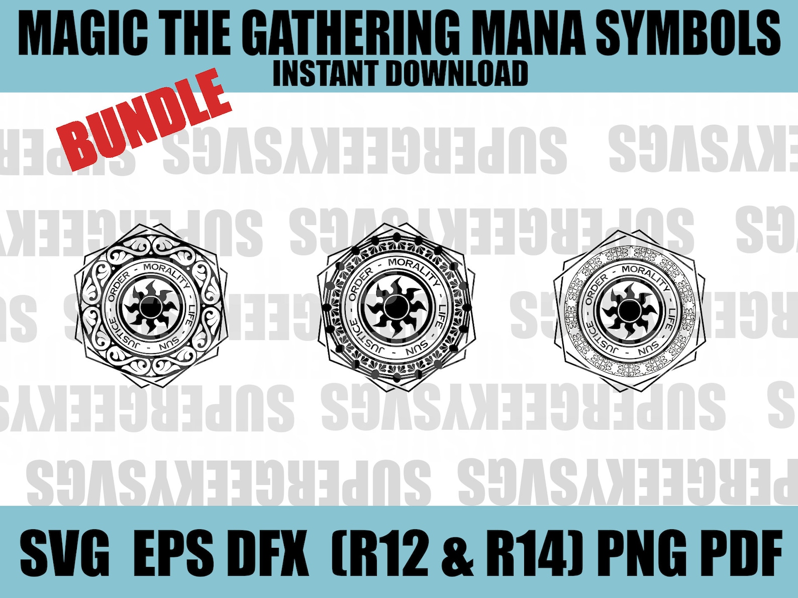 MTG SVG Magic the Gathering Cricut Bundle MTG Mana Magic the Gathering ...