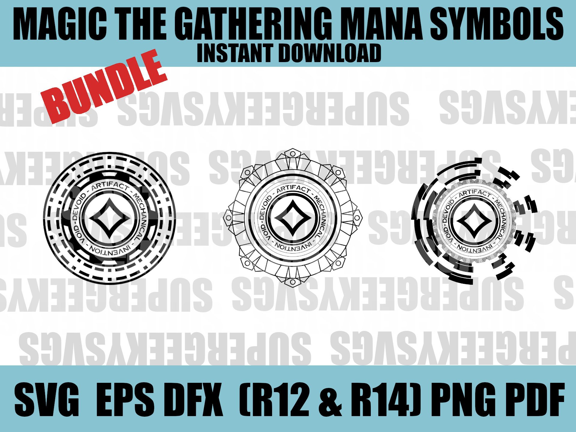 MTG SVG Magic the Gathering Cricut Bundle MTG Mana Magic the Gathering ...