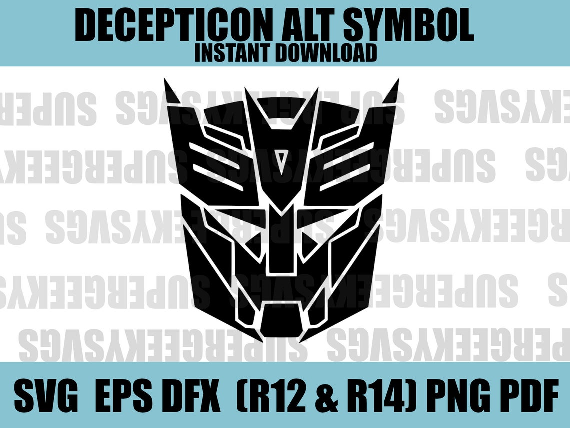 Decepticon Symbol SVG Megatron Cricut Cut File 80s Cartoons for ...