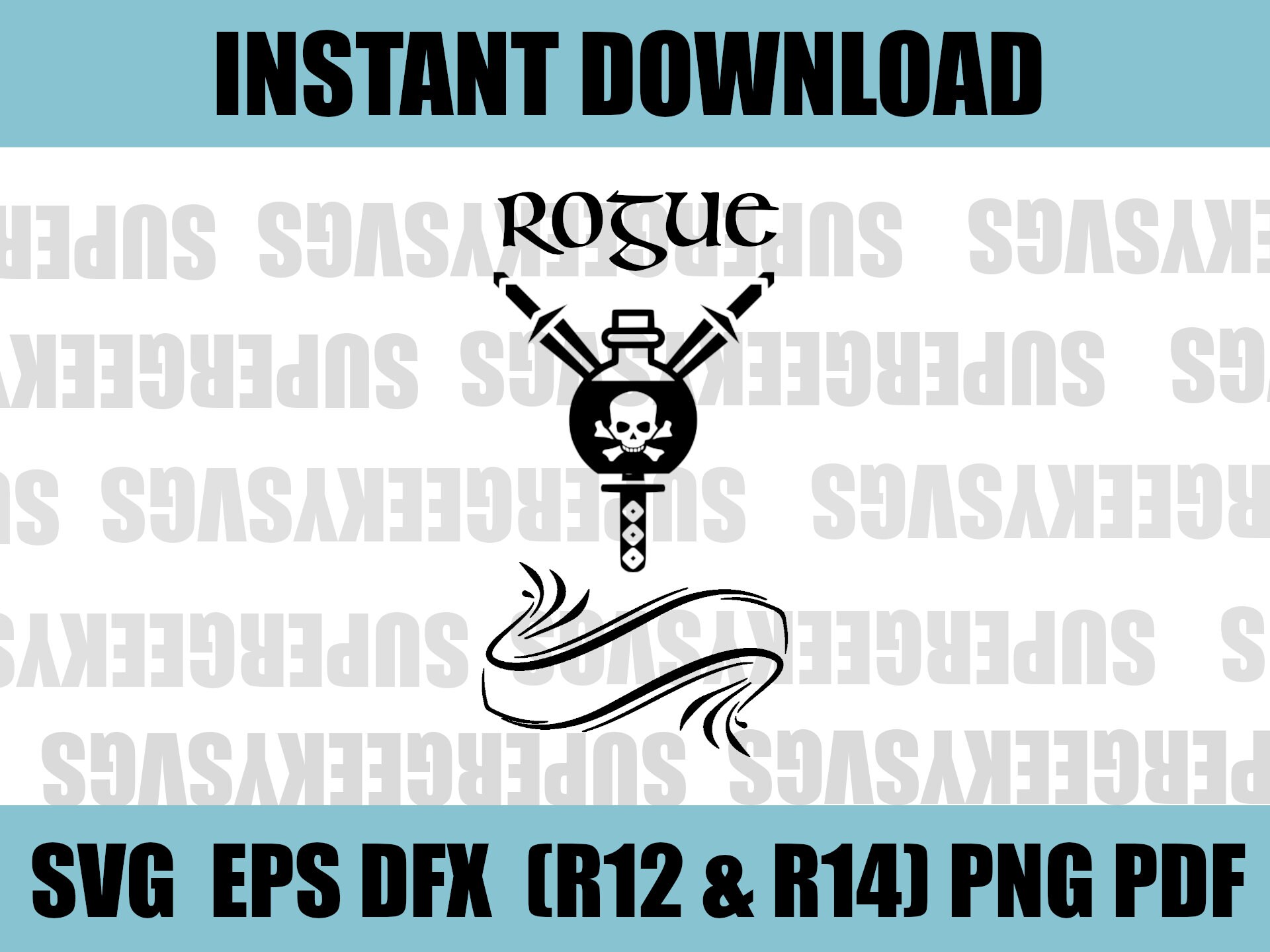 Dungeons and Dragons Player Class SVG Rogue Dungeon and Dragon Cricut ...