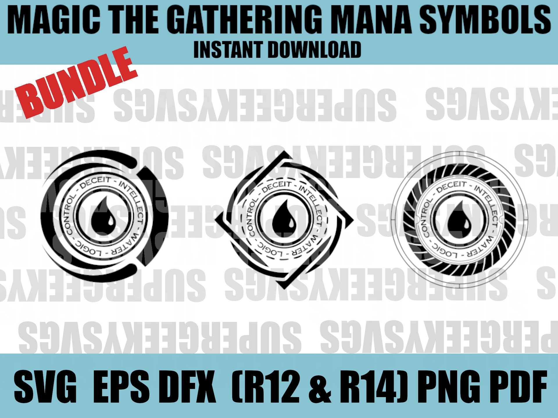 MTG SVG Magic the Gathering Cricut Bundle MTG Mana Magic the Gathering ...
