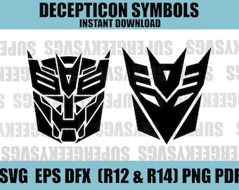 Decepticon Symbol SVG Megatron Cricut Cut File 80s Cartoons for ...