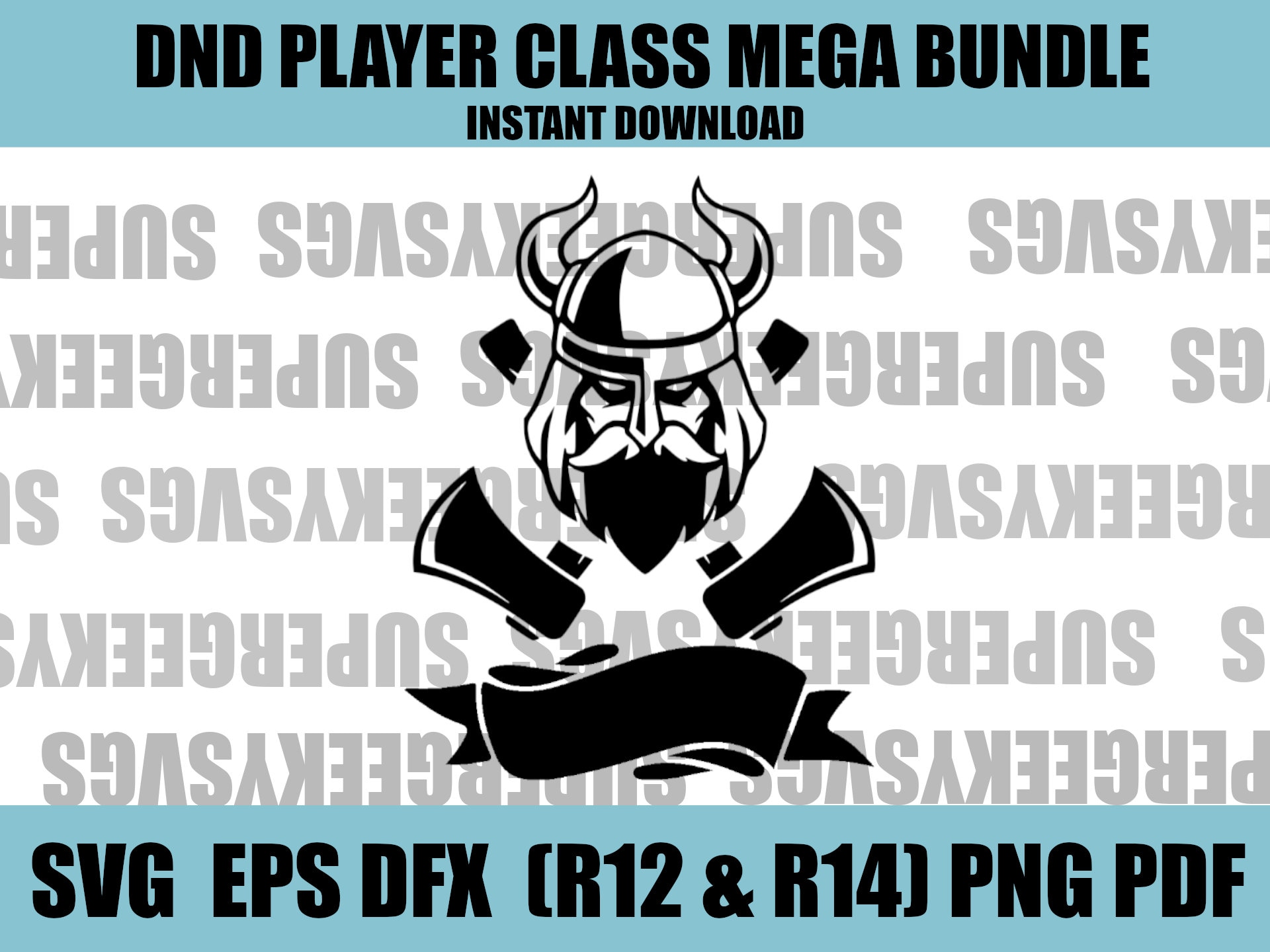 Dungeons and Dragons Player Class SVG Barbarian Dungeon and Dragon ...