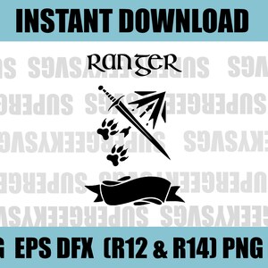 Dungeons and Dragons Player Class SVG Ranger Dungeon and Dragon Cricut ...