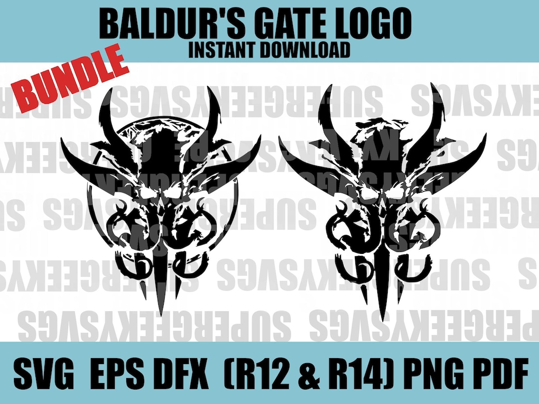 Baldur's Gate 3 SVG BG3 Dungeon and Dragon Cricut File for Crafting DND ...