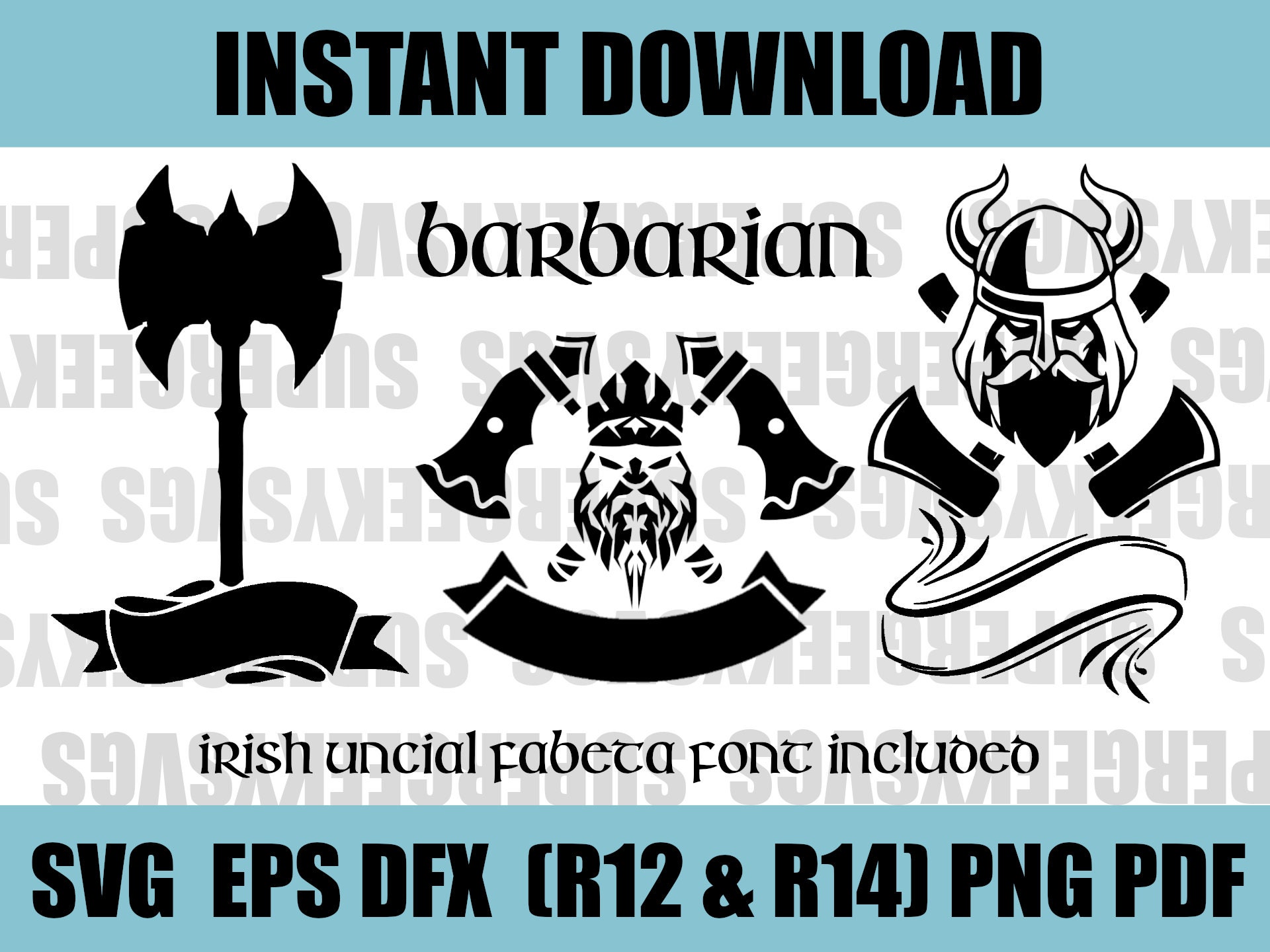 Dungeons and Dragons Player Class SVG Barbarian Dungeon and Dragon ...