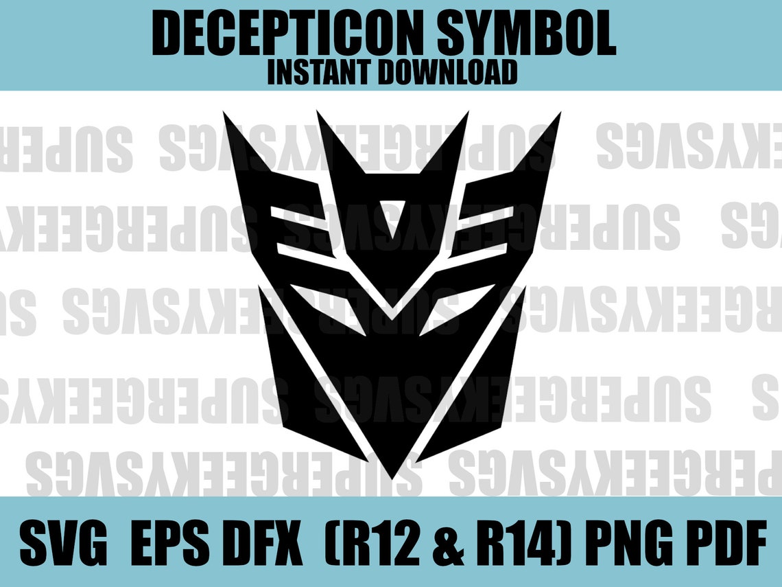 Decepticon Symbol SVG Megatron Cricut Cut File 80s Cartoons for ...