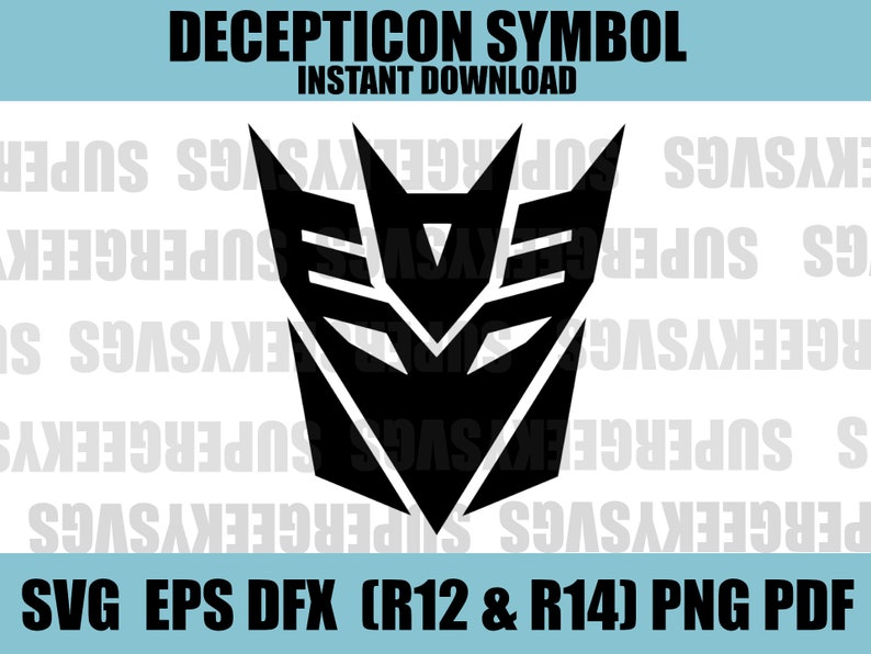 Decepticon Symbol SVG Megatron Cricut Cut File 80s Cartoons for ...
