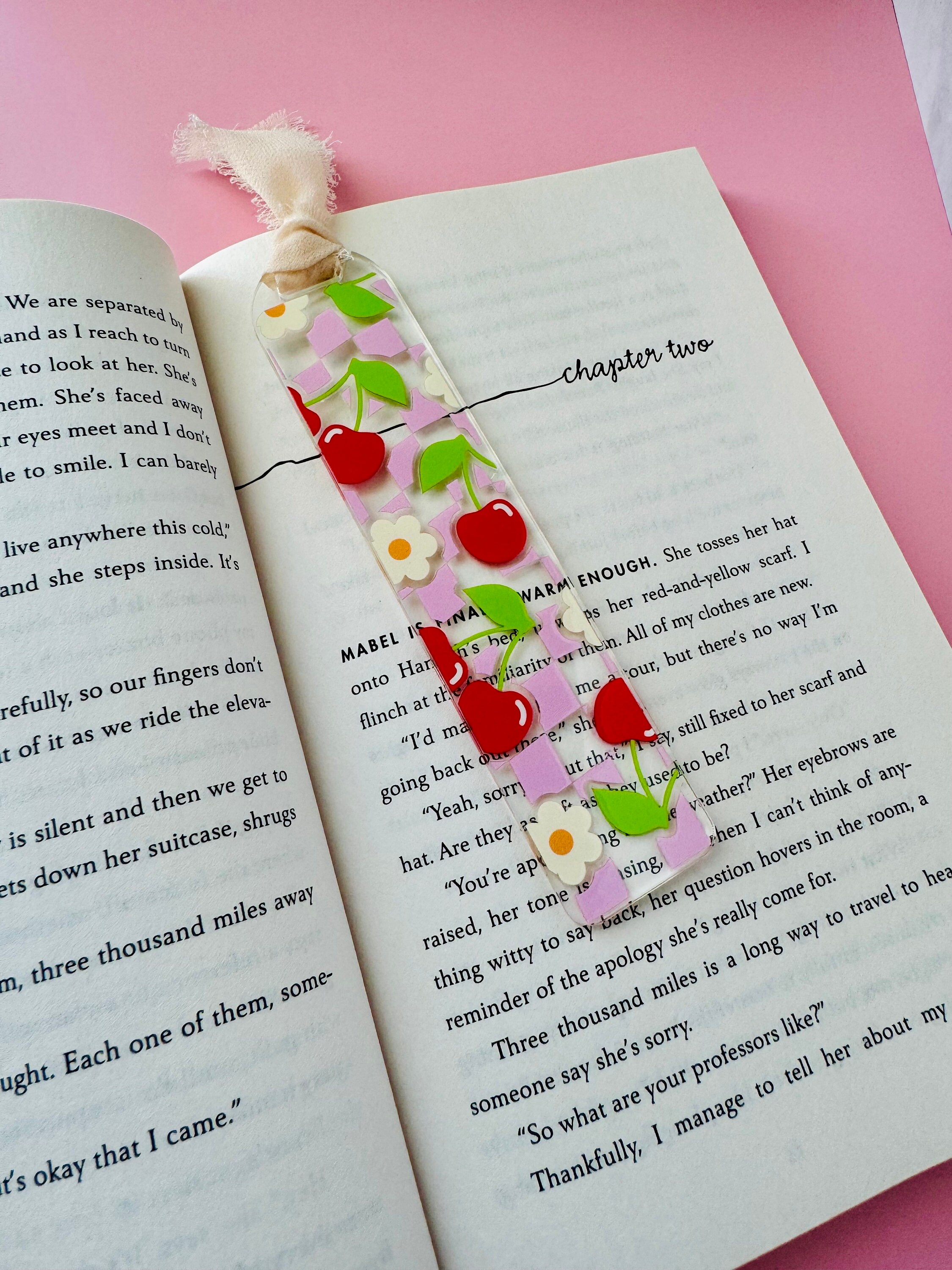 Cute Fruit Acrylic Bookmark, Strawberry Bookmark, Book Lover Gift ...