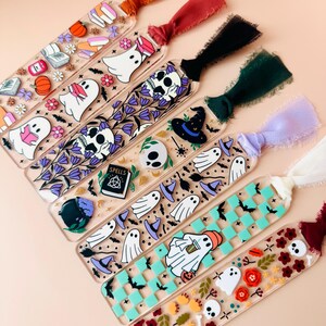 Cute Halloween Ghost Bookmark, Spooky Bookmark, Book Lover Gift ...