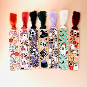 Cute Halloween Ghost Bookmark, Spooky Bookmark, Book Lover Gift ...