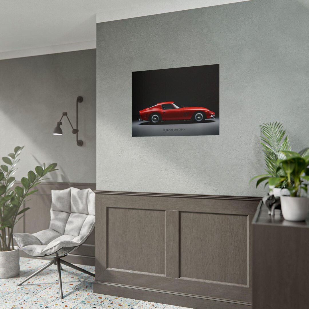 Ferrari 250 GTO Side Profile Poster | Rolled Poster - Etsy