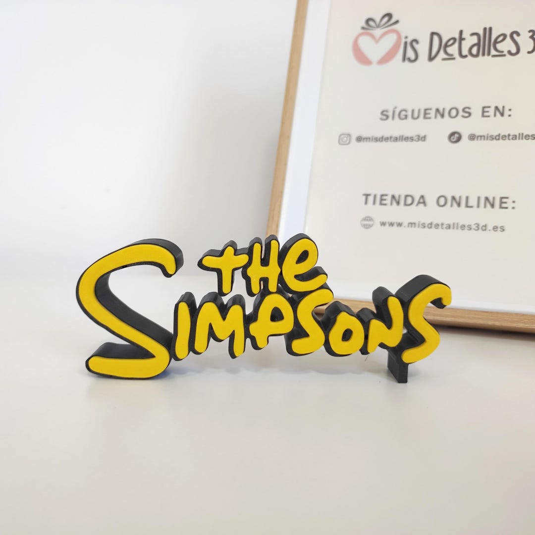 The Simpsons 3D Sign the Simpsons - Etsy