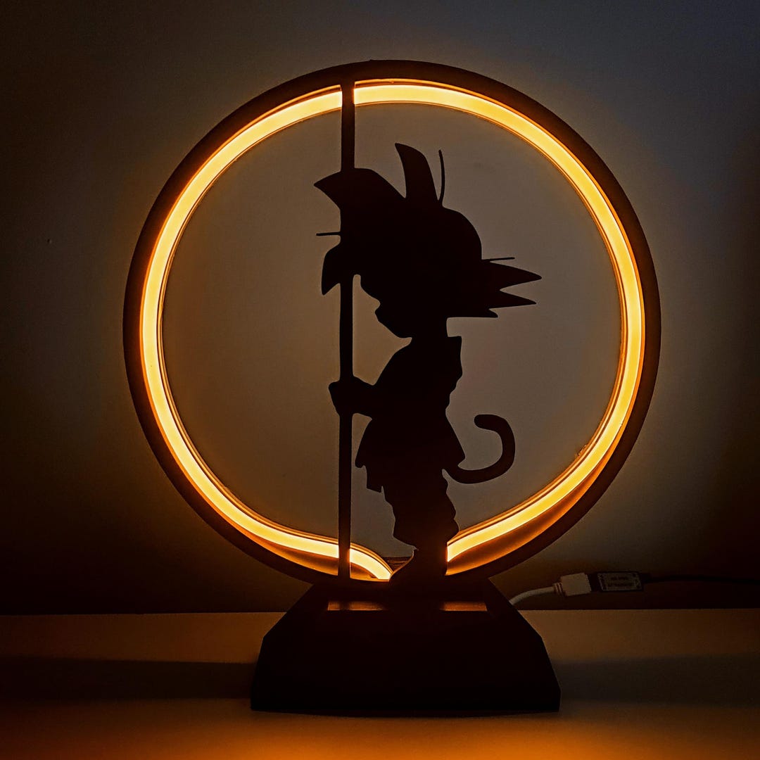 Goku Kid son Goku LED Lamp Geek Decor & Unique Gift Dragon Ball - Etsy