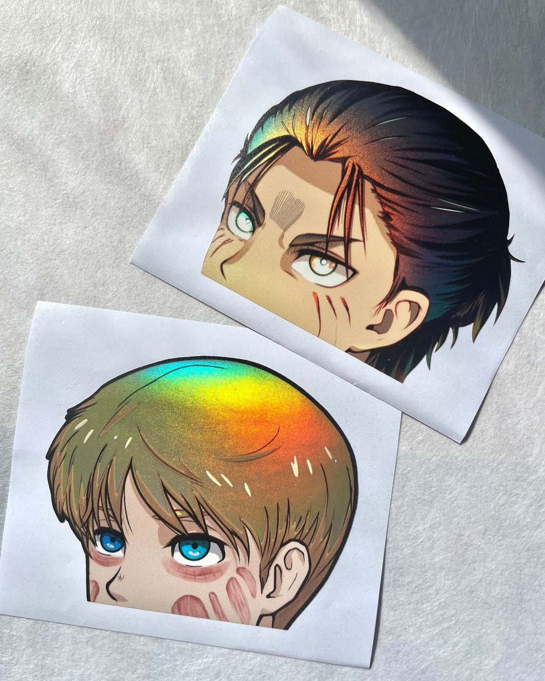 Holo Anime Stickers / Anime Laptop Sticker / Waterproof Anime Decal - Etsy