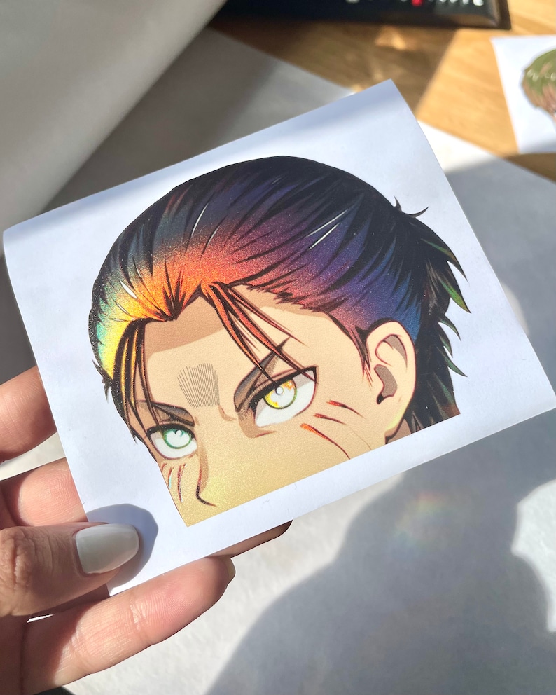 Holo Anime Stickers / Anime Laptop Sticker / Waterproof Anime - Etsy