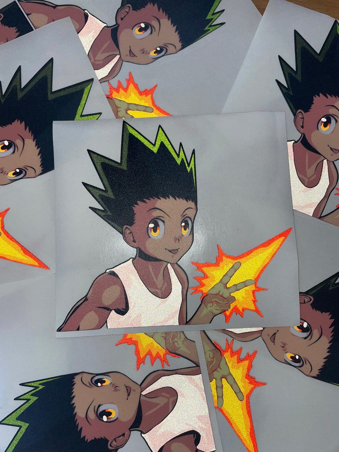 Reflective Gon Sticker / Anime Car Sticker / Waterproof Anime Decal - Etsy