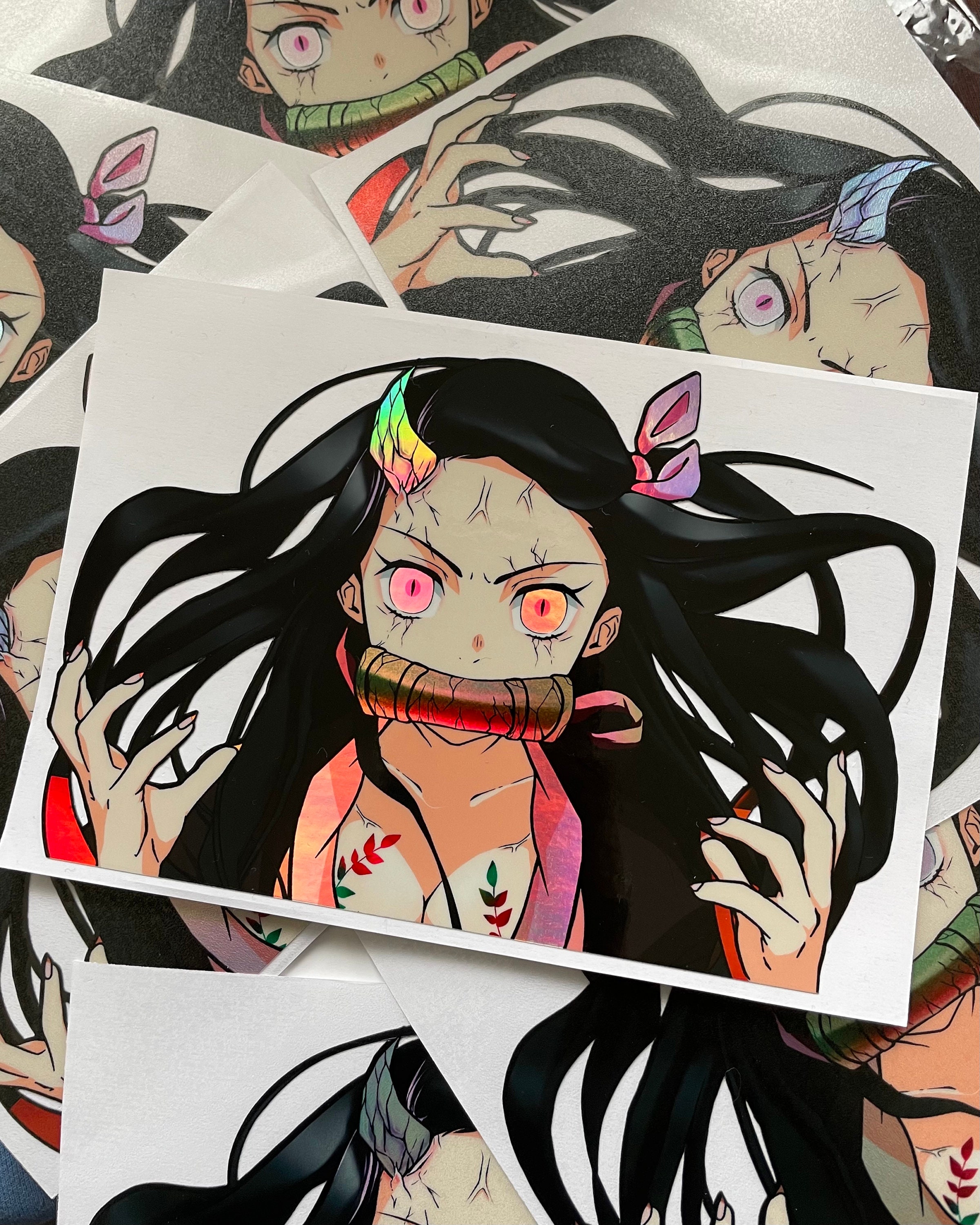 Cute Demon Girl Sticker / Anime Car Sticker / Waterproof Anime - Etsy