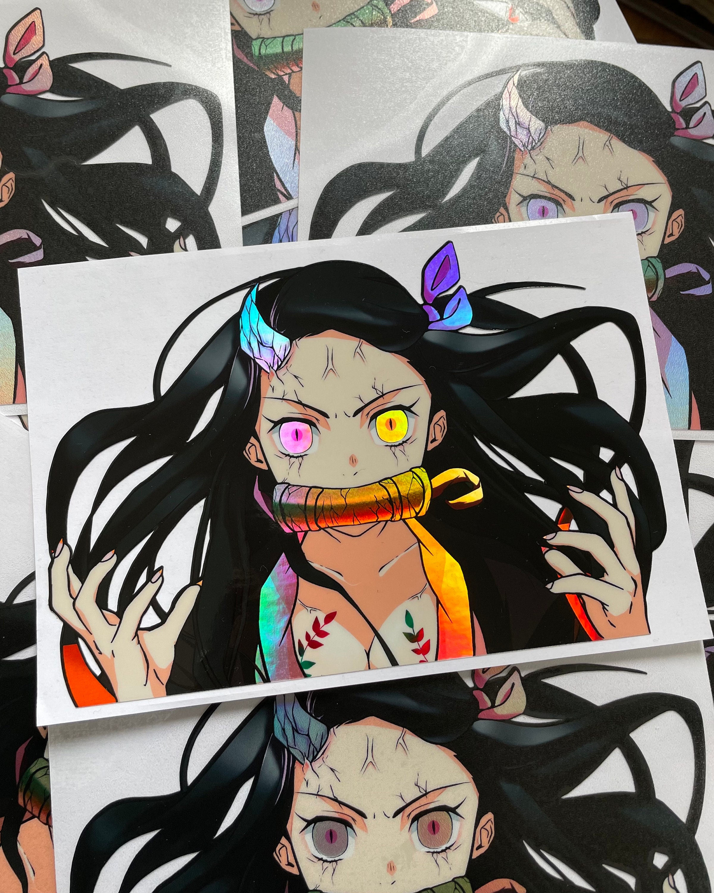 Cute Demon Girl Sticker / Anime Car Sticker / Waterproof Anime Decal - Etsy