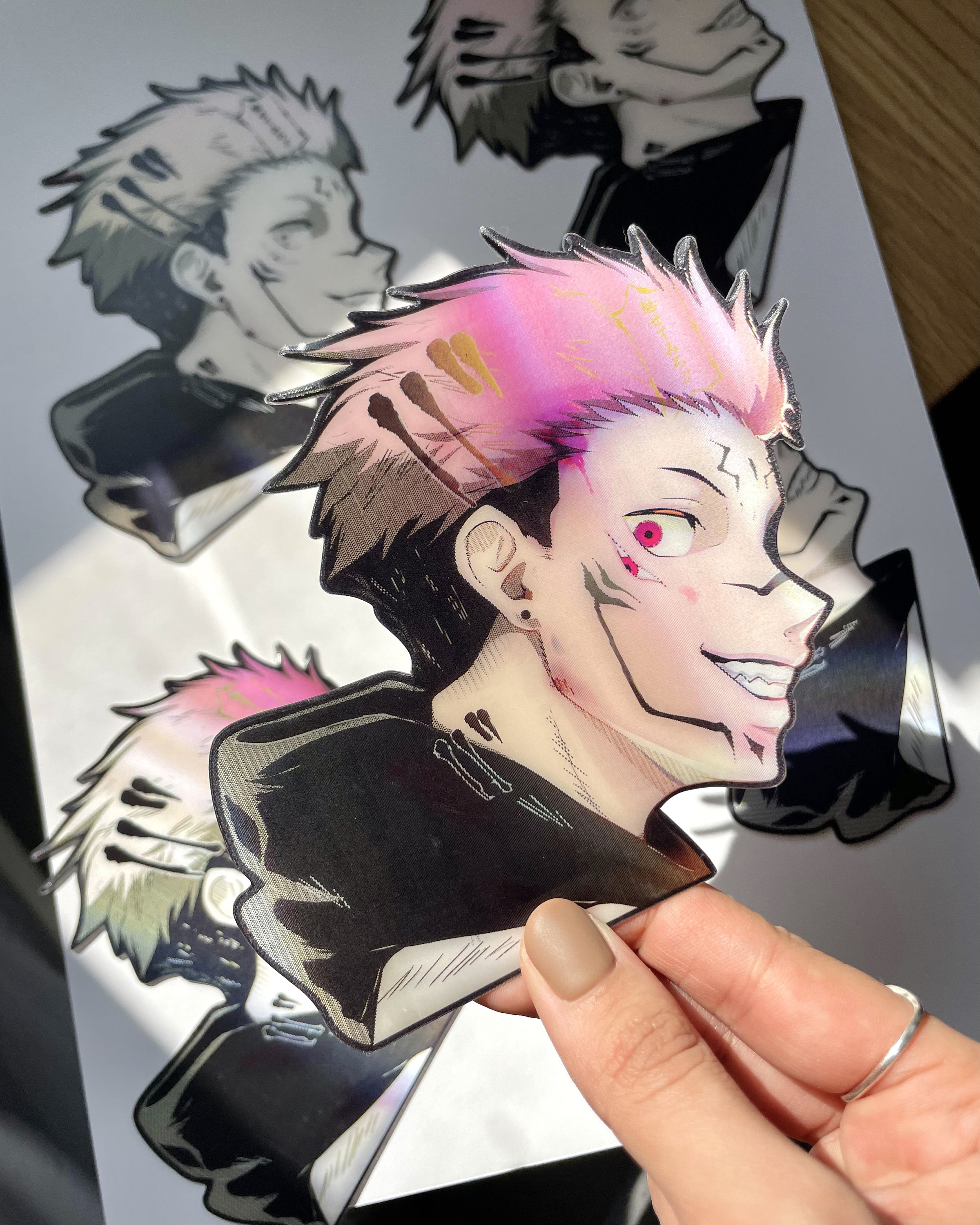 3D Anime Sticker / Lenticular Anime Sticker / Waterproof Anime - Etsy