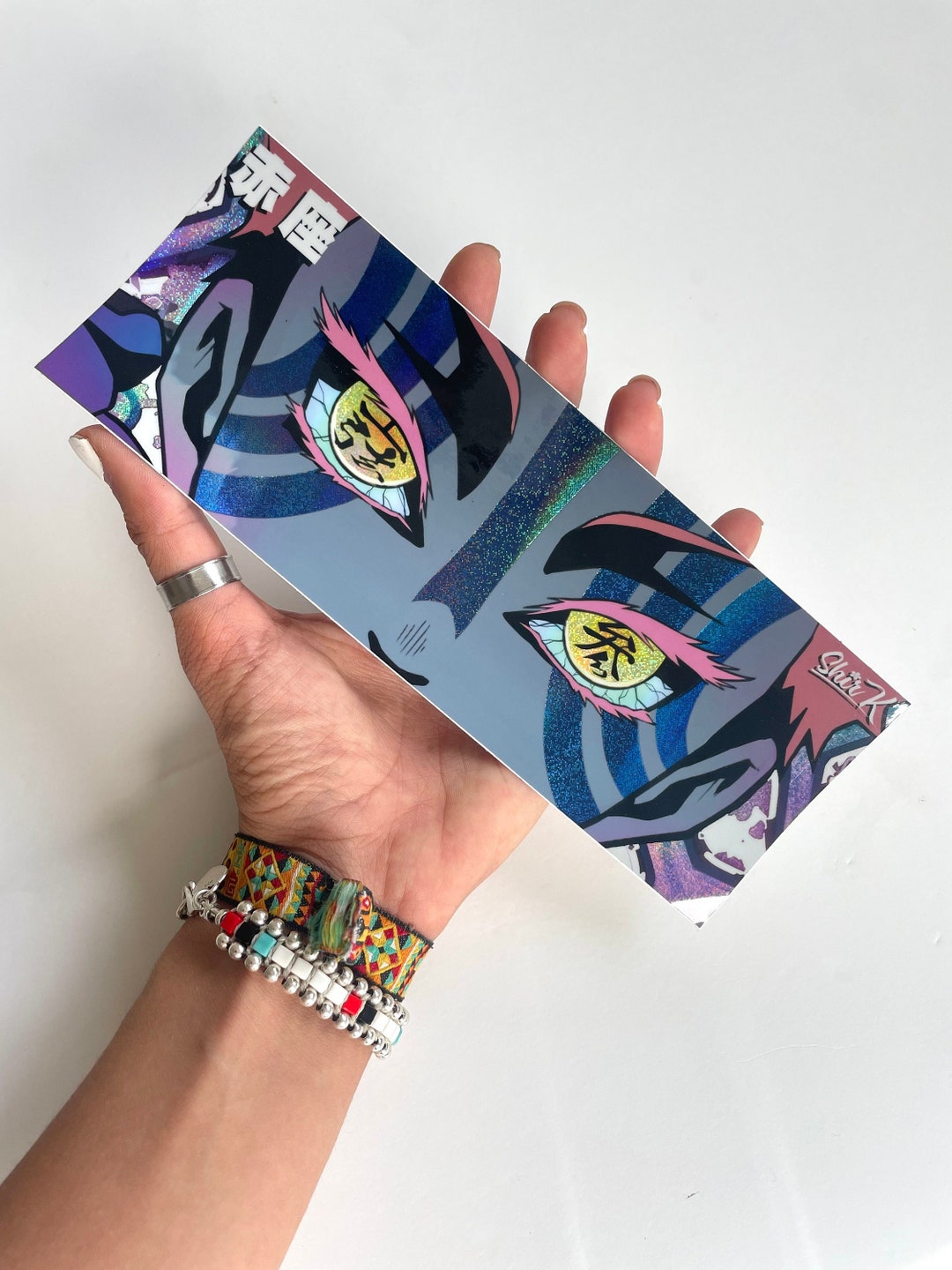 Anime Demon Boy Slap Sticker / Anime Car Sticker / Waterproof - Etsy