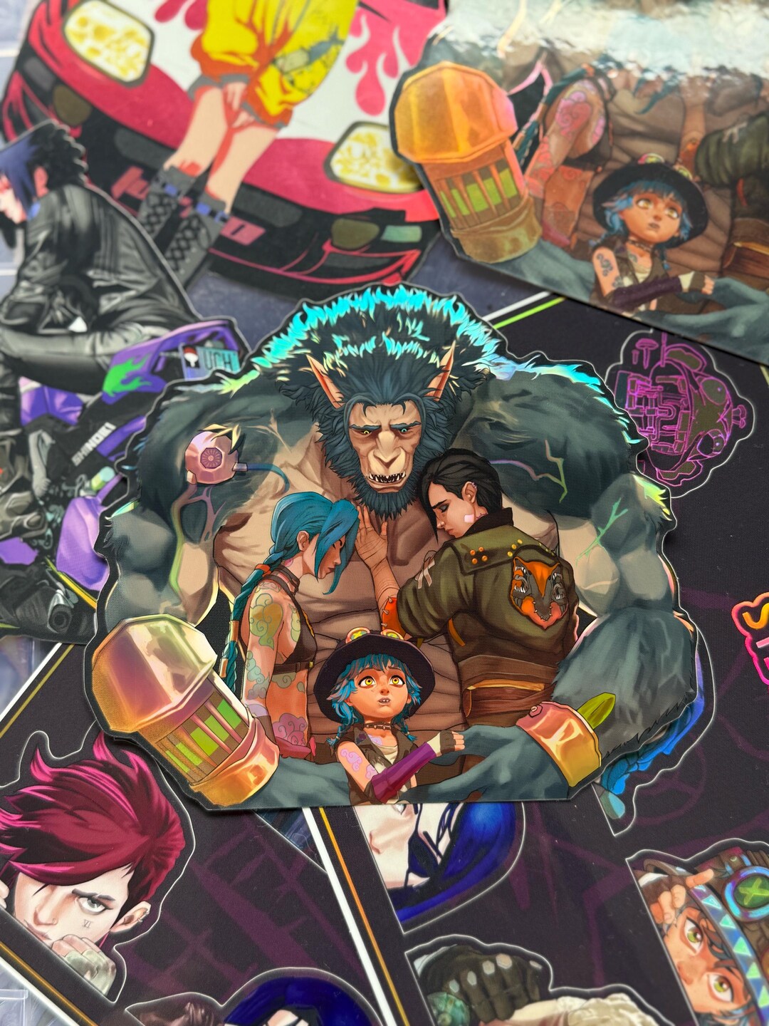 Arcane League of Legends Sticker: Jinx, Vi, Vander, Isha - Holographic ...