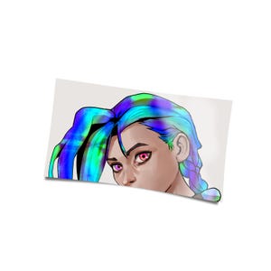 Arcane Stickers / Jinx Peeker / League of Legends / Isha and Jinx Car ...