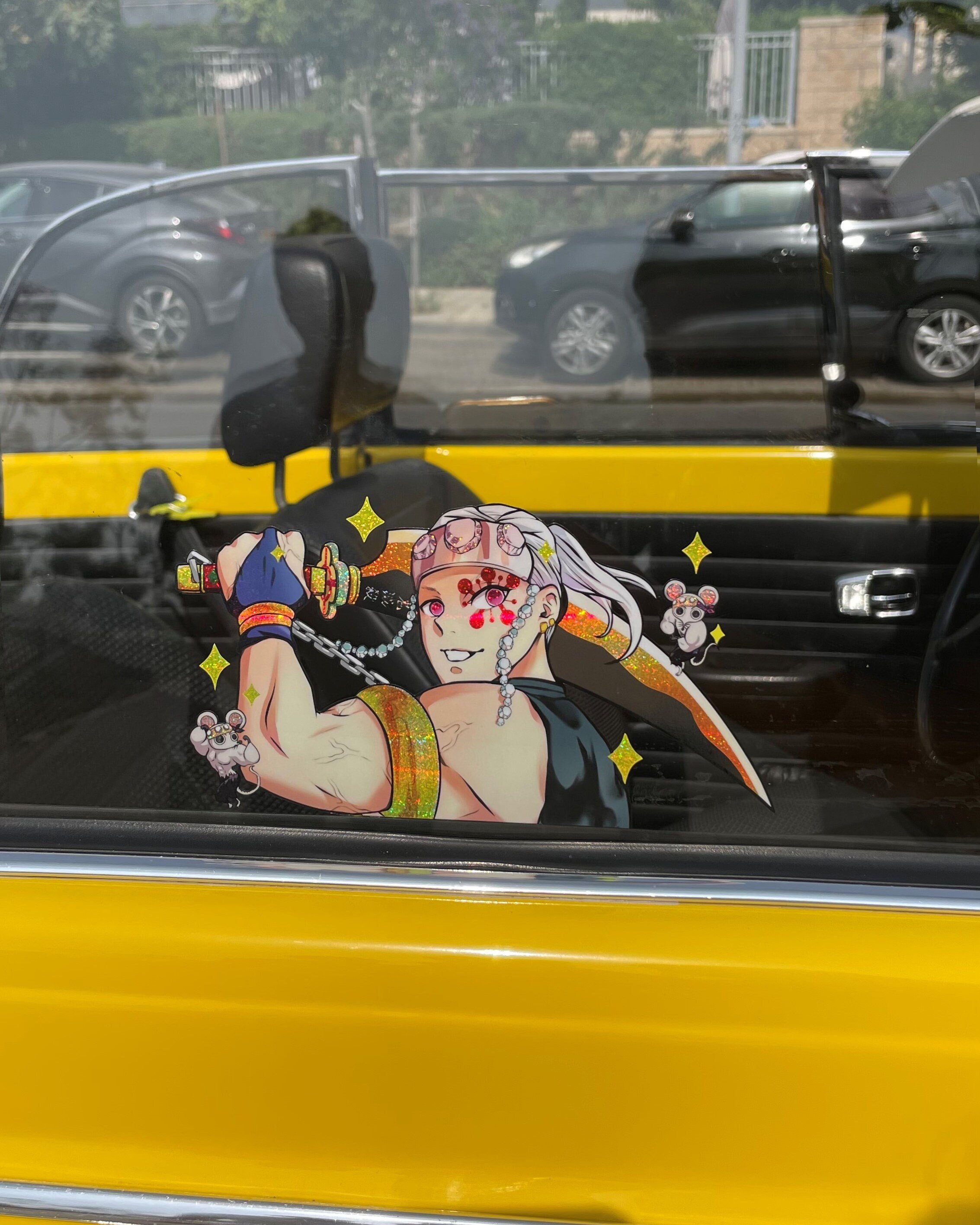 Flashy Demon Fighter Sticker / Anime Car Sticker / Waterproof - Etsy