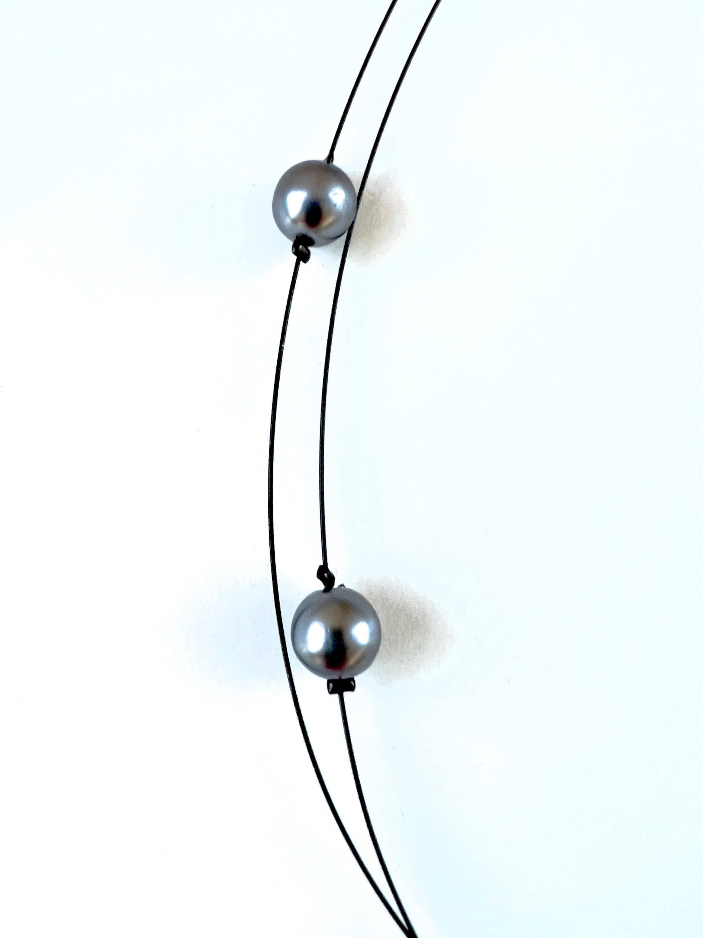 Trent Nathan Myer Pearl Double String Black Pearl Necklace - Etsy