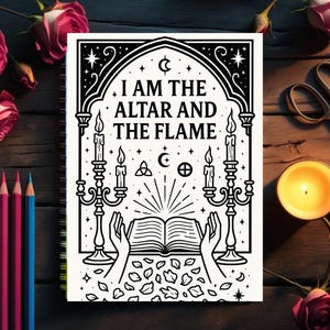 Gothic Affirmation Coloring Book for Women | Roses & Reclamation Vol. 1 ...