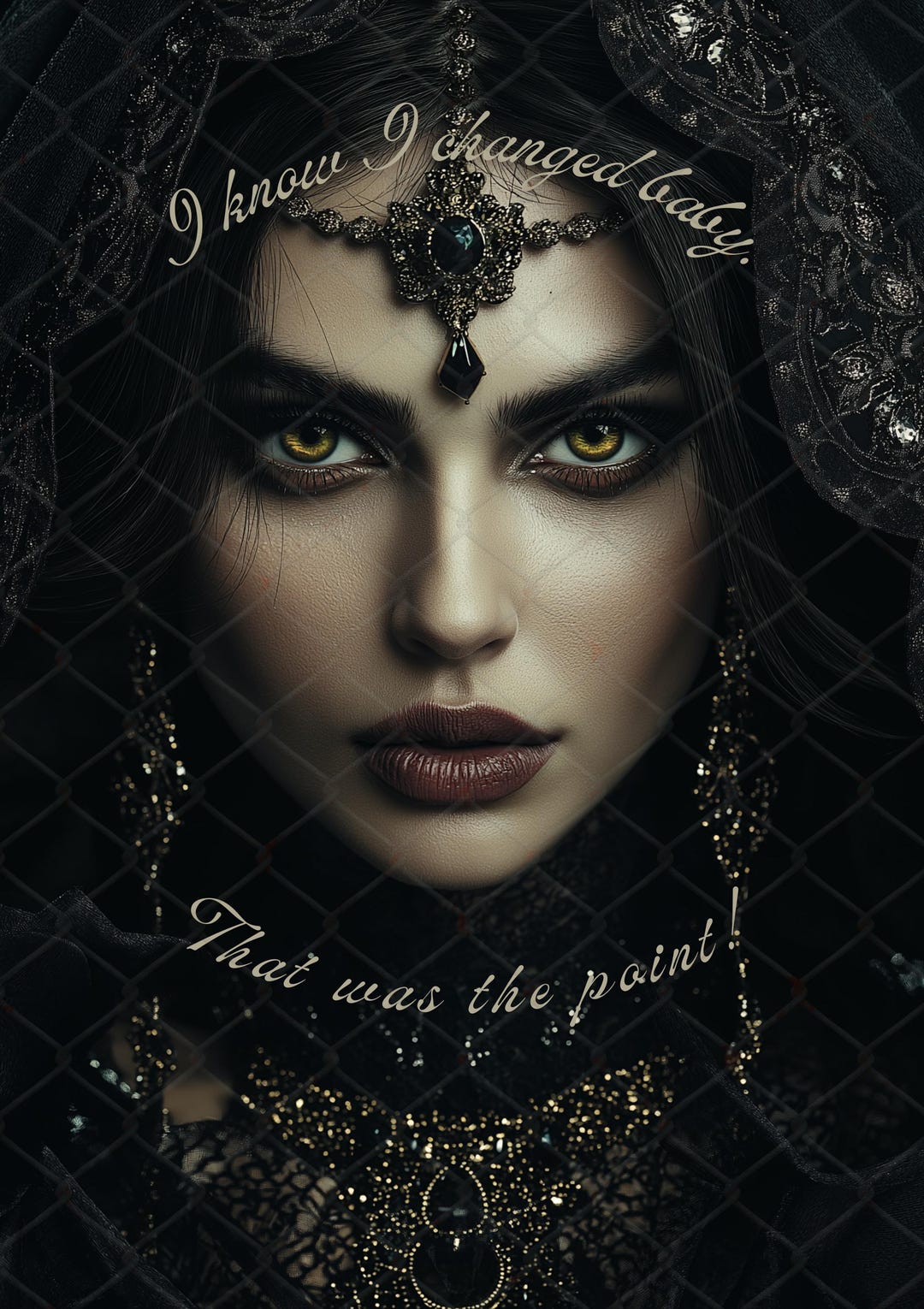 Gothic Fantasy Woman Digital Print | Dark Feminine Art, Witchy Wall ...