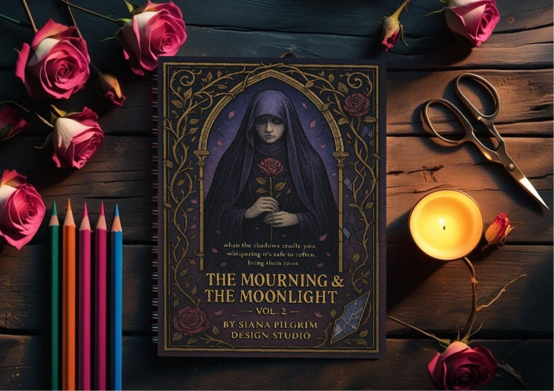 Roses & Reclamation Vol. 2 | Dark Feminine Coloring Pages PDF | Shadow ...